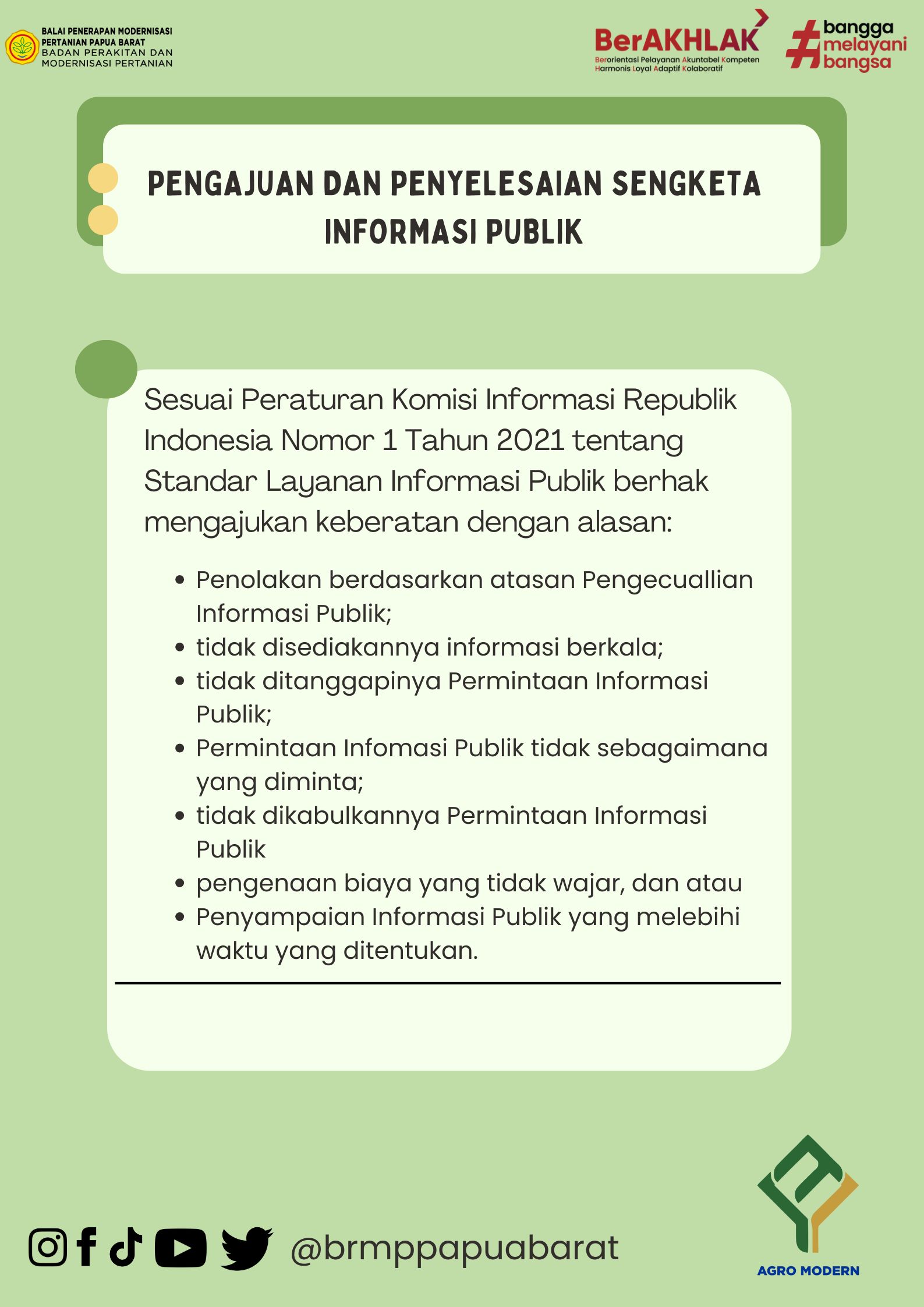 BRMP Papua Barat - Informasi Publik